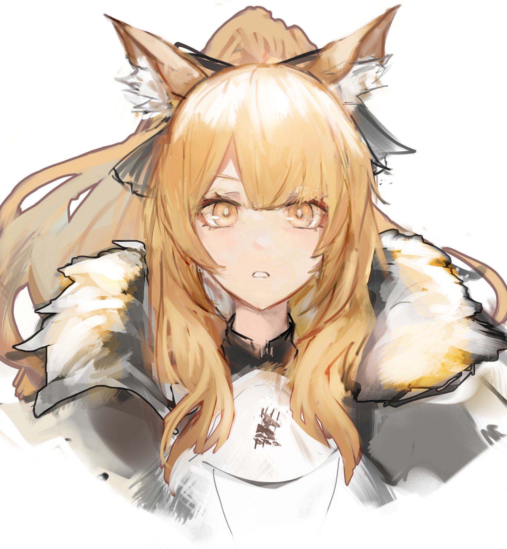 Safebooru - 1girl animal ears arknights armor blemishine (arknights) blonde hair breastplate ...