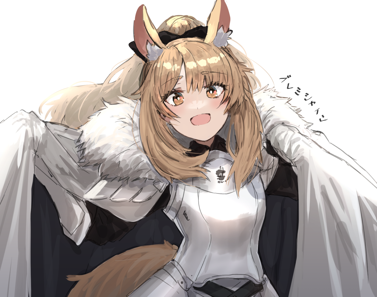 Safebooru - 1girl animal ear fluff animal ears arknights armor bangs blemishine (arknights ...