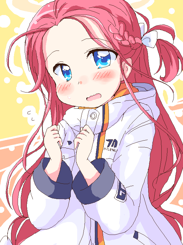 Safebooru - 1girl blue archive blue eyes blush closed mouth forehead geetsu hair ornament halo ...