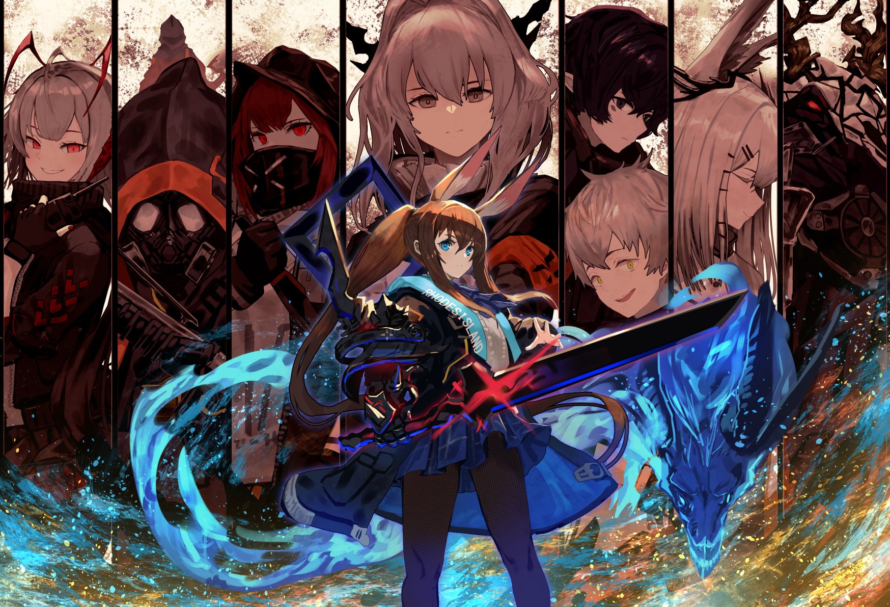 Safebooru - amiya (arknights) amiya (guard) (arknights) animal ears ...