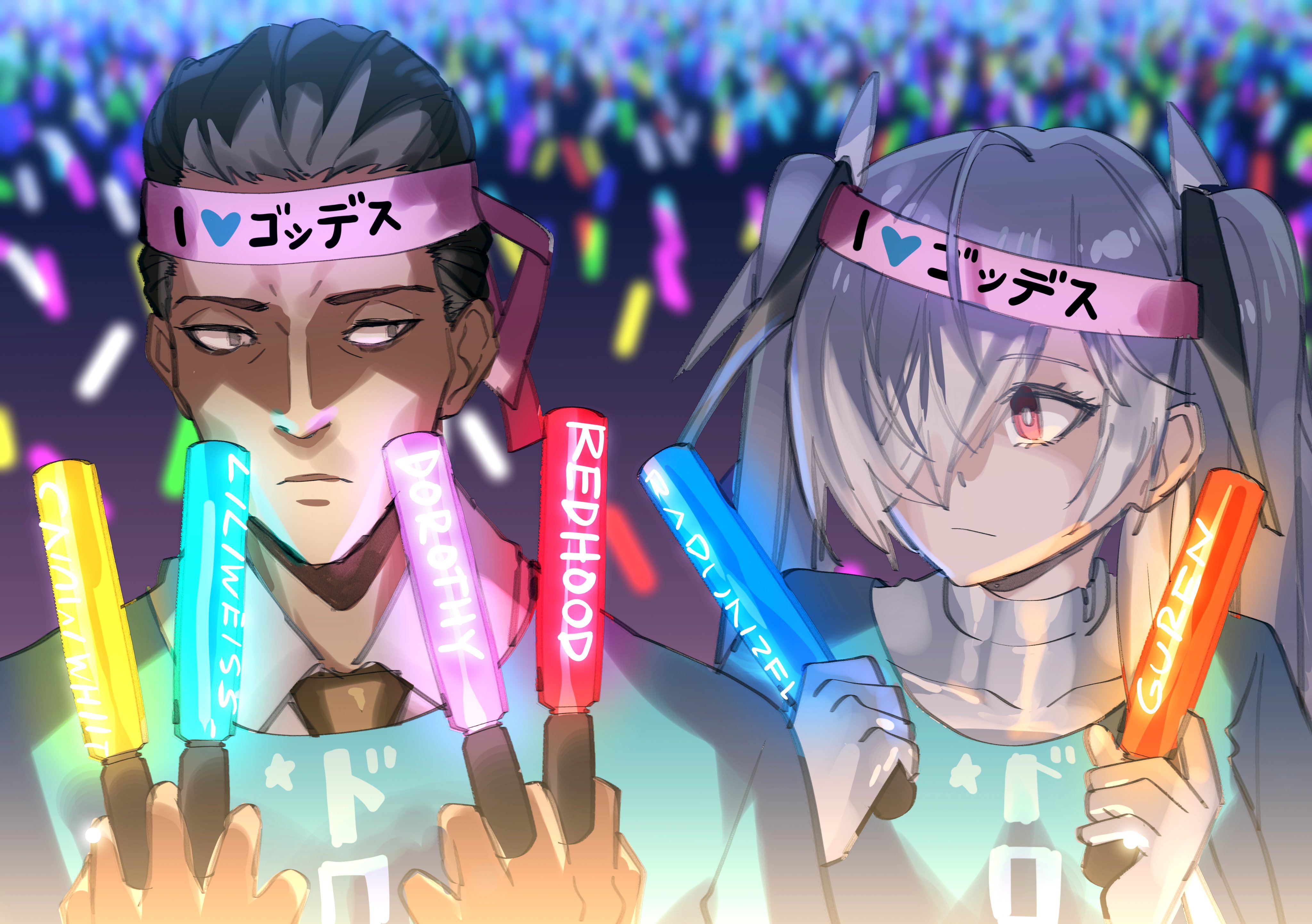 Safebooru - 1boy 1girl absurdres audience black eyes black hair ...