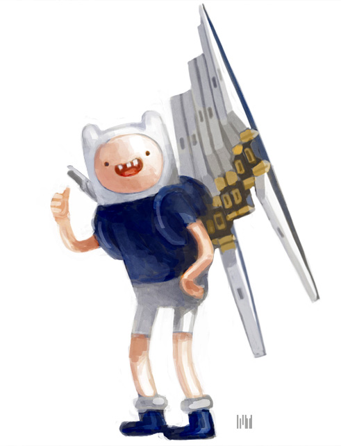 Safebooru - 1boy adventure time backpack bag char's counterattack fin ...
