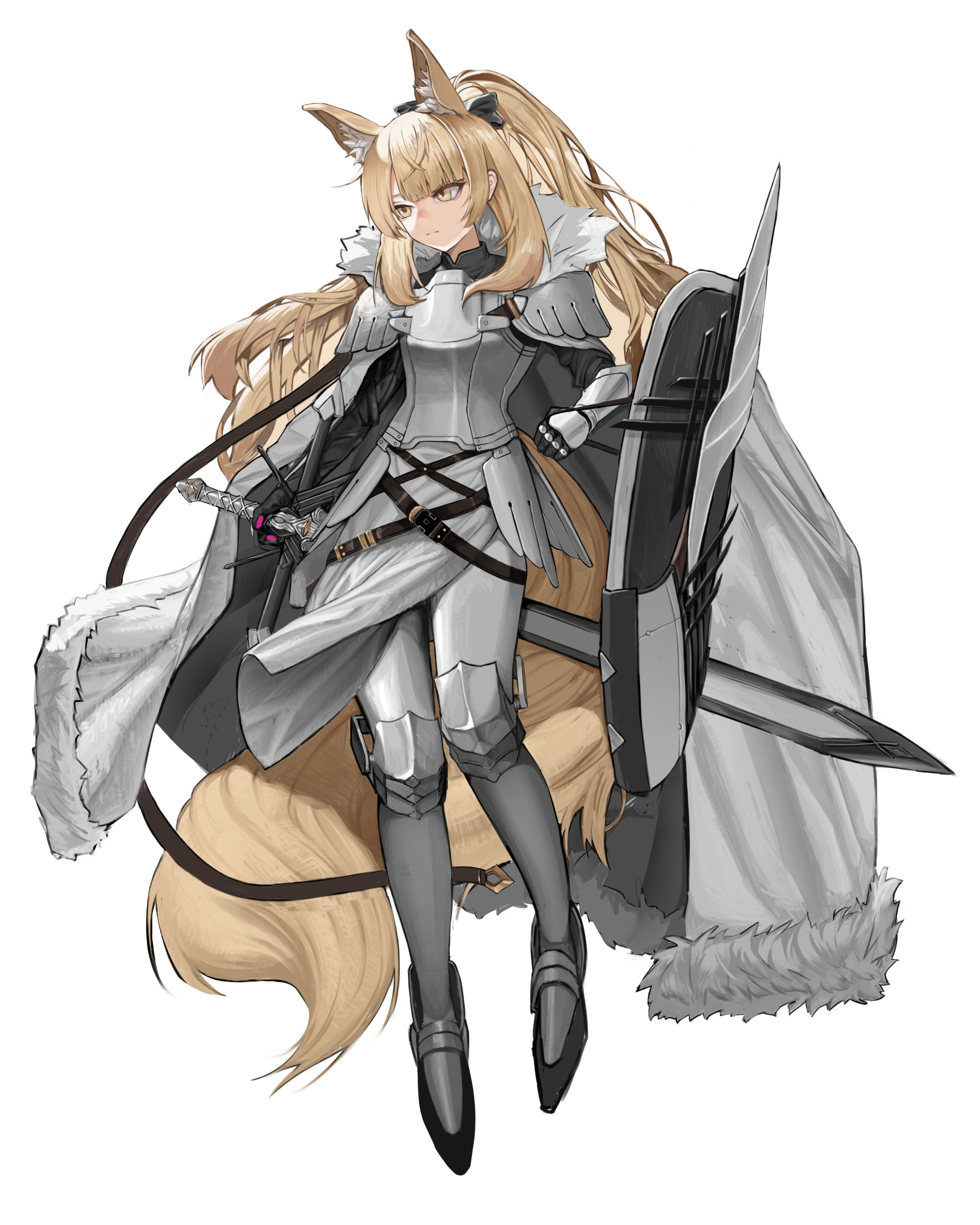 Safebooru - absurdres animal ears aoi wakashi chiyo arknights blemishine (arknights) blonde hair ...