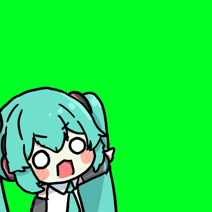 Safebooru - 1girl animated animated gif black sleeves blue hair blue ...