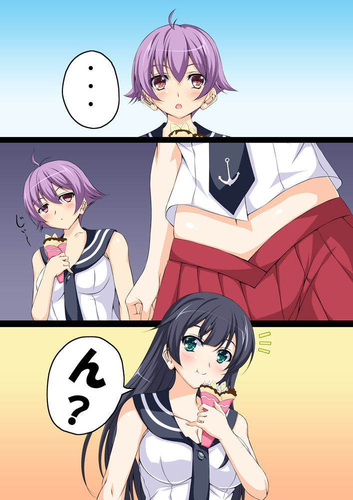 Safebooru - 2girls agano (kancolle) anchor symbol asanuma katsuaki ...
