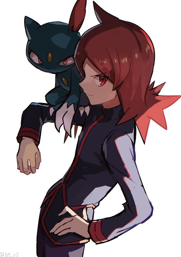 Safebooru - 1boy bangs closed mouth eyelashes gen 2 pokemon hand on hip ...