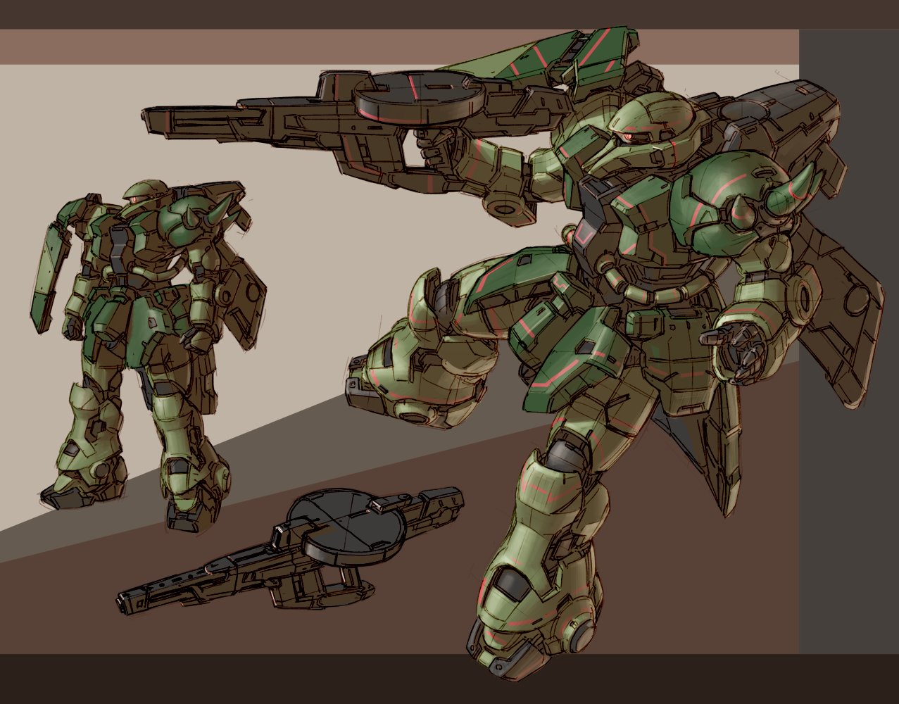 Safebooru - clenched hands glowing glowing eye gun gundam holding ...