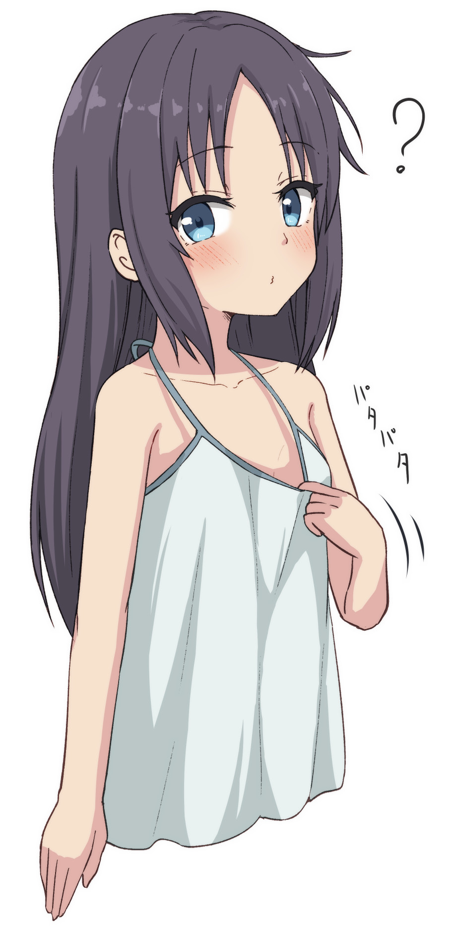 Safebooru 1girl Bangs Bare Arms Bare Shoulders Black Hair Blue Eyes 2464