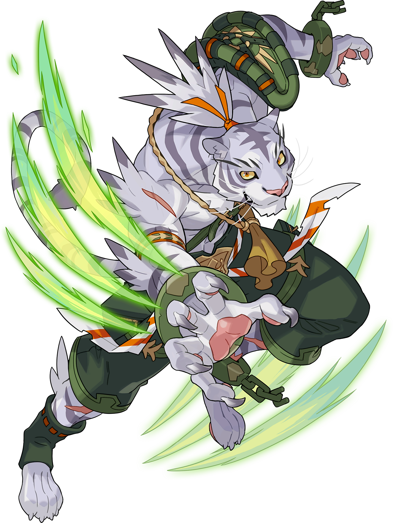 Safebooru - 1boy animal ears animal nose arm up armband armor artist ...