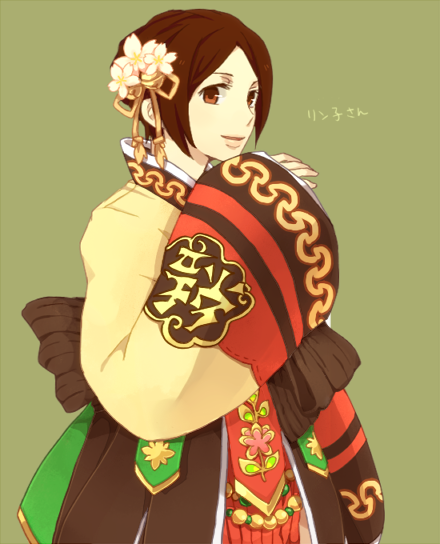 Safebooru - 1girl black skirt brown eyes brown hair brown shirt ...