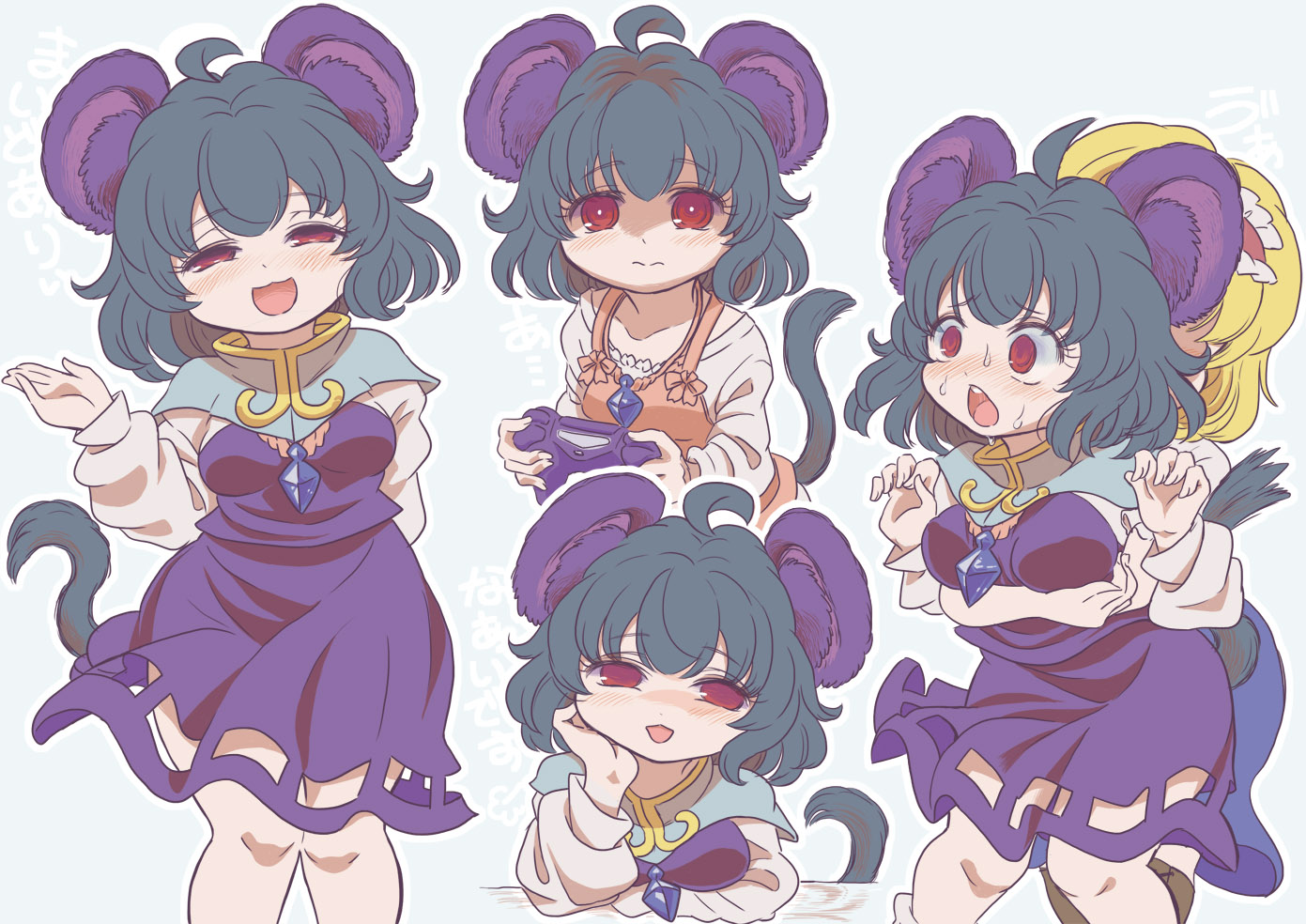 Safebooru - 2girls alice margatroid animal ear fluff animal ears apron bangs blonde hair blue ...