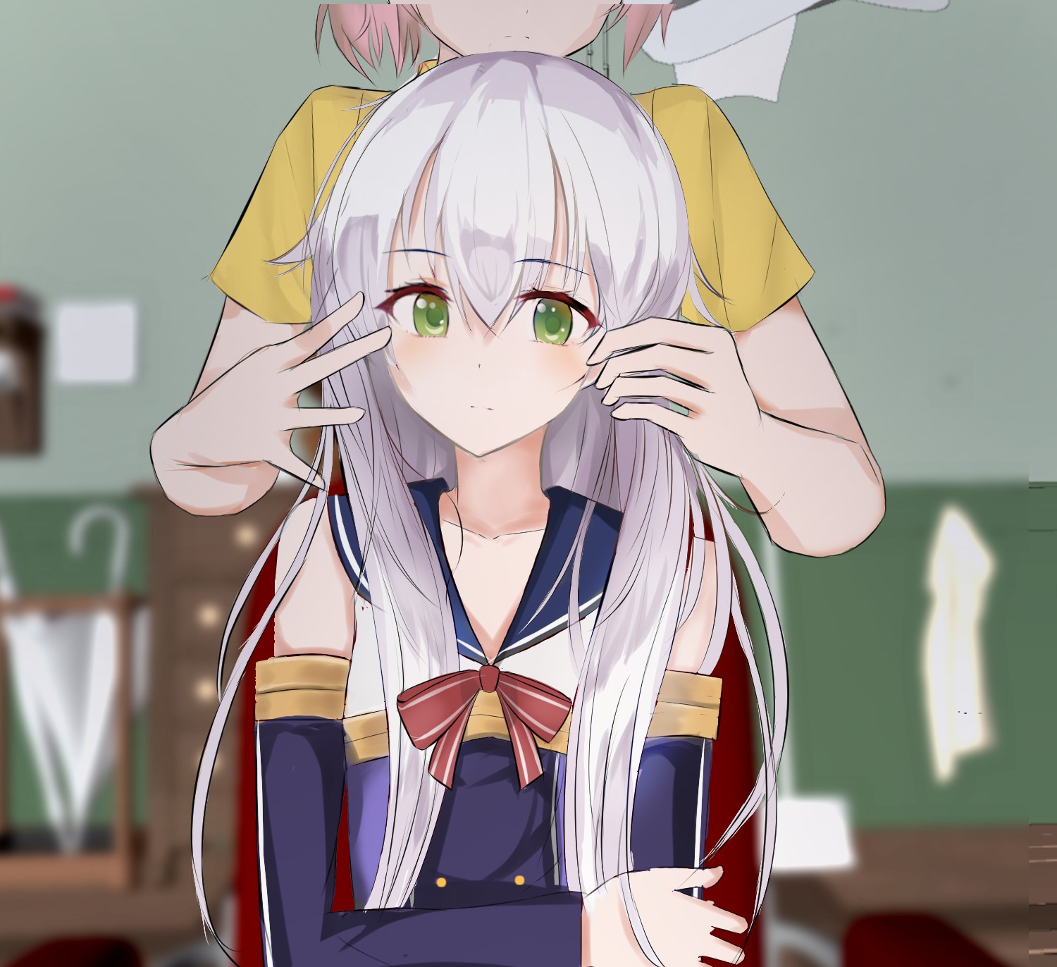 Safebooru - 2girls altina orion crossed arms eiyuu densetsu green eyes ...