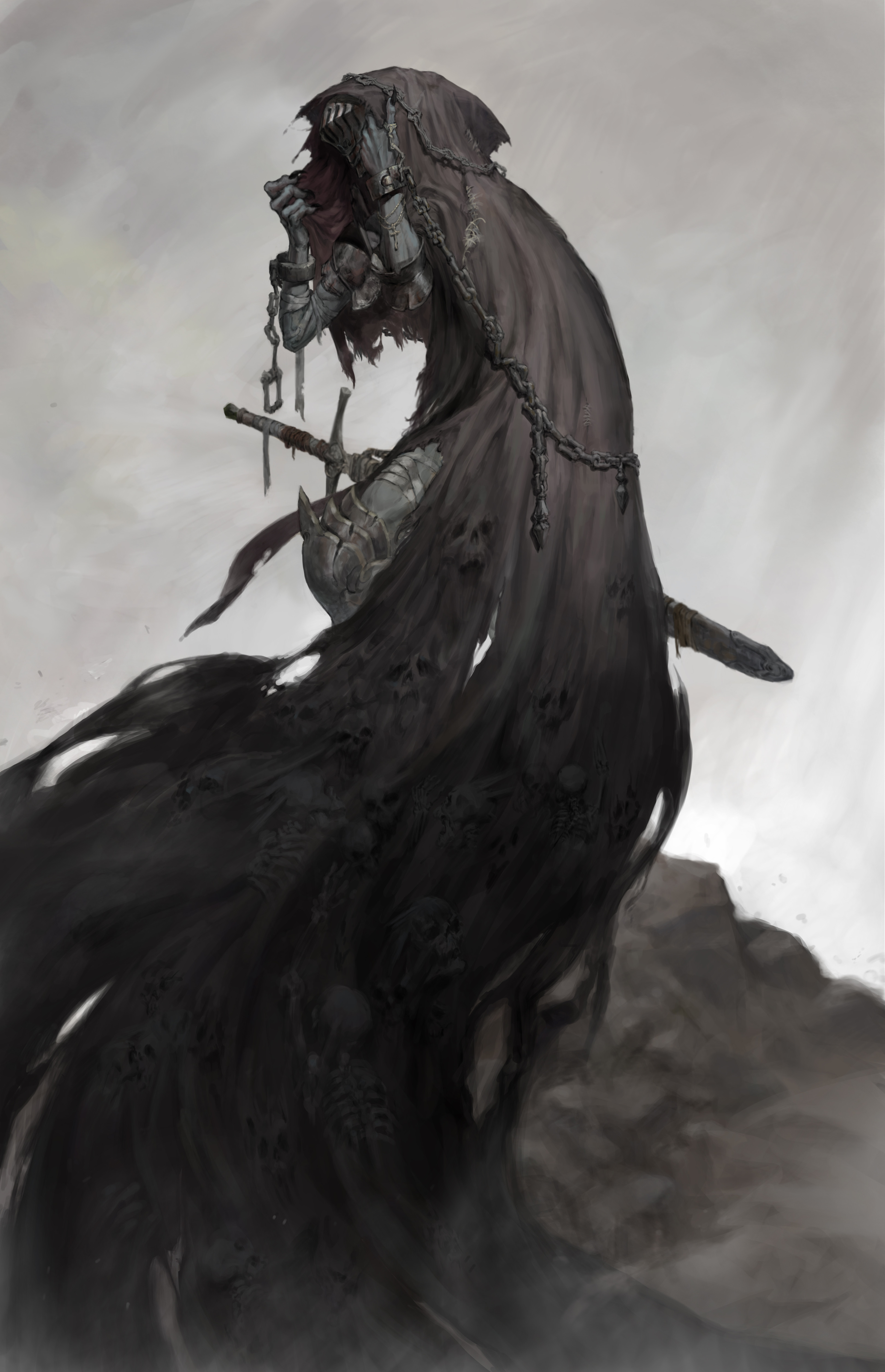 Safebooru - 1boy absurdres armor bandaged arm bandaged leg bandages ...