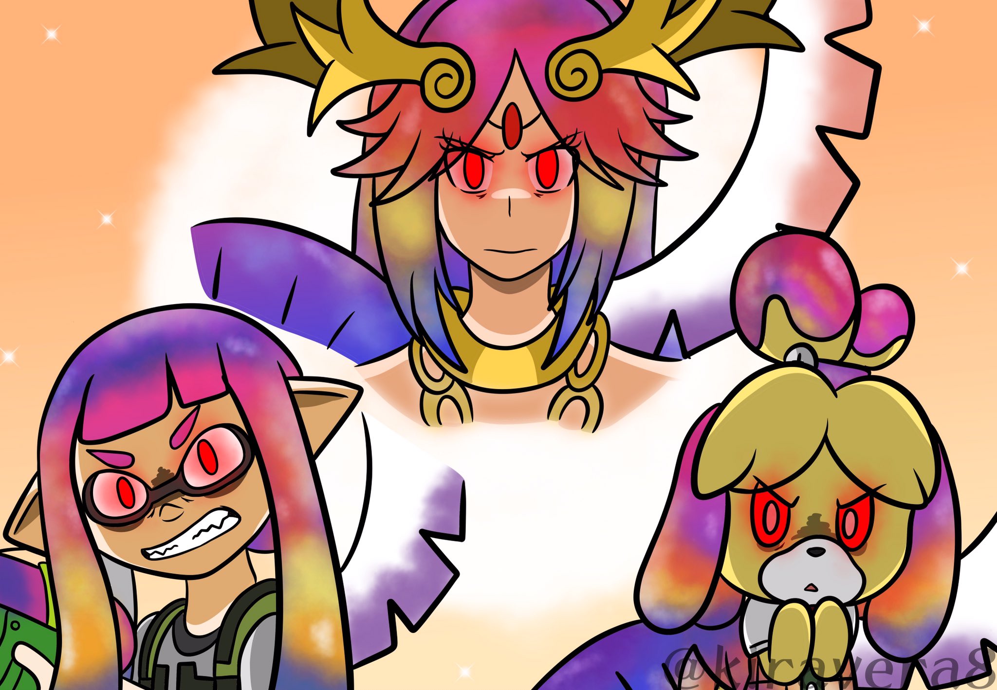 Safebooru - alternate eye color alternate hair color angry animal ...