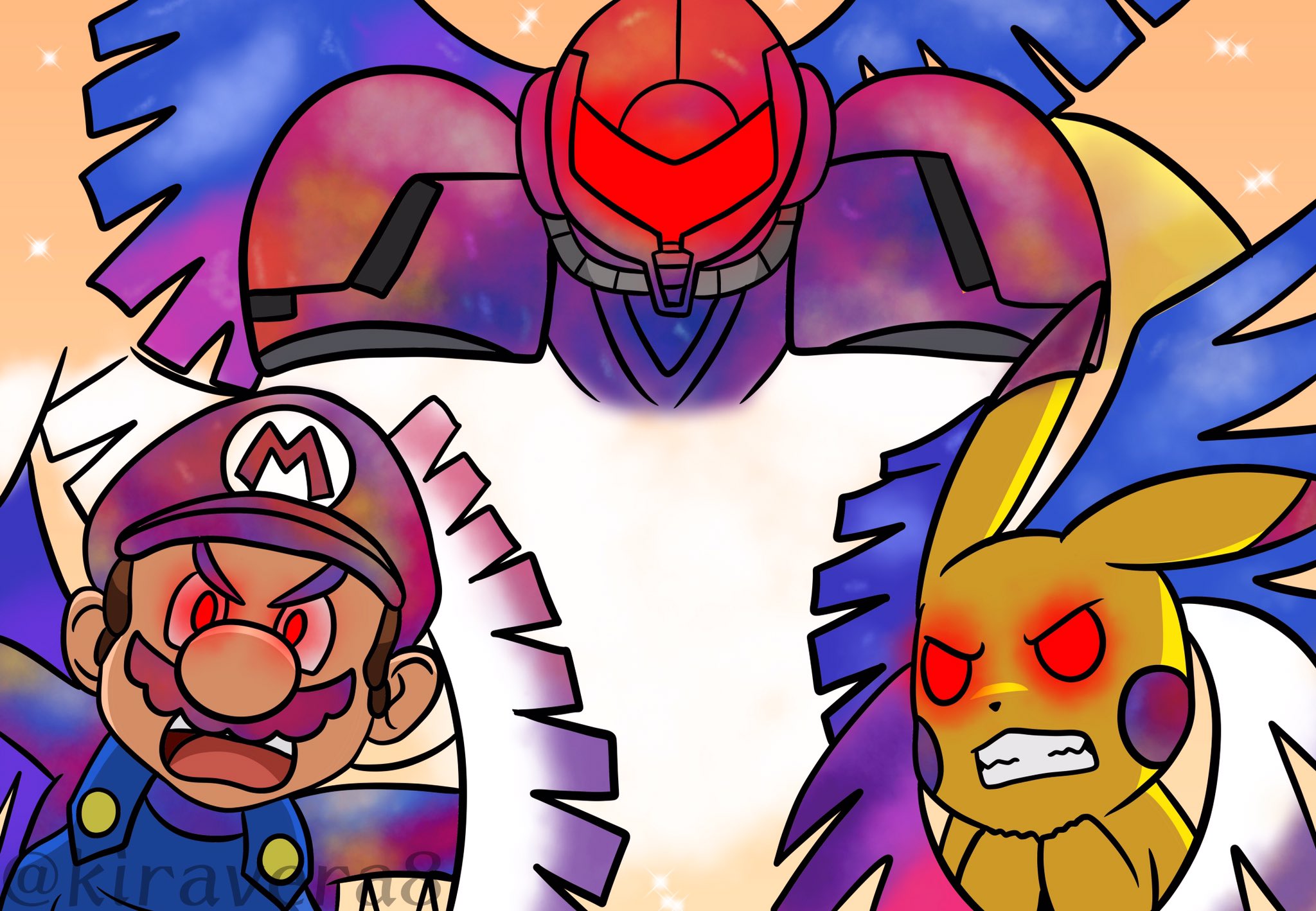 Safebooru - alternate eye color alternate hair color angry armor ...