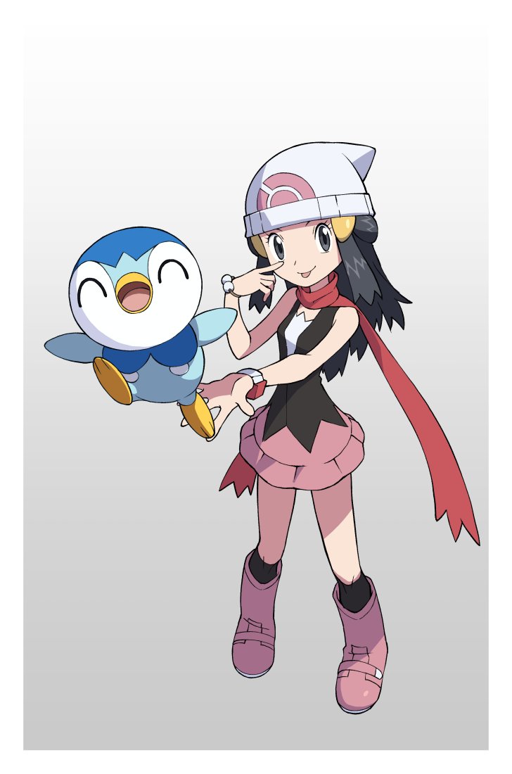 Safebooru - blue hair boots hikari (pokemon) finger to eye gen 4 ...