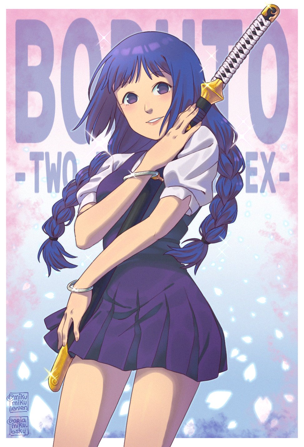Safebooru - 1girl ariamikukanzaki blue hair boruto: naruto the movie ...