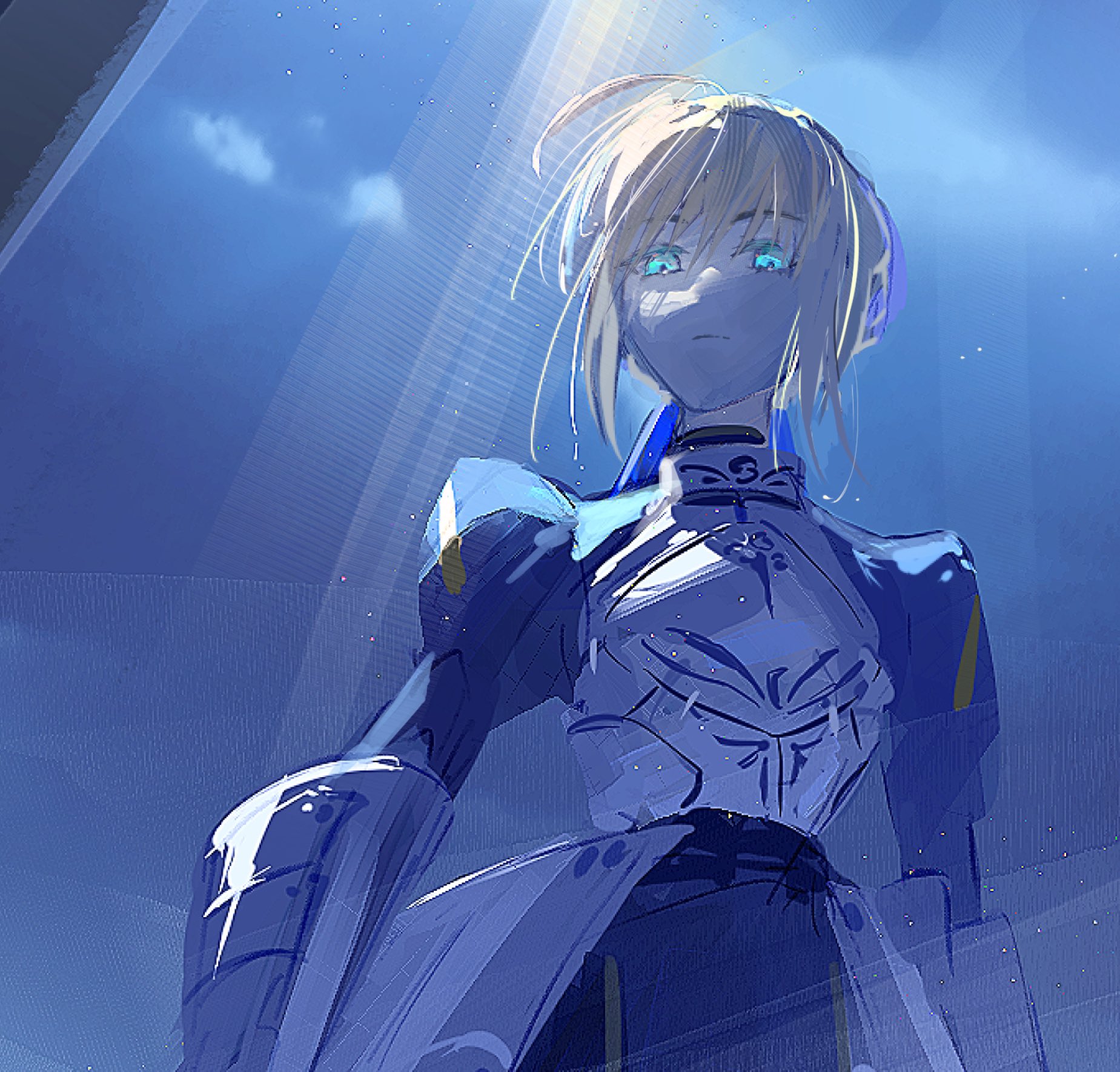 Safebooru - 1girl ahoge armor armored dress artoria pendragon (fate ...