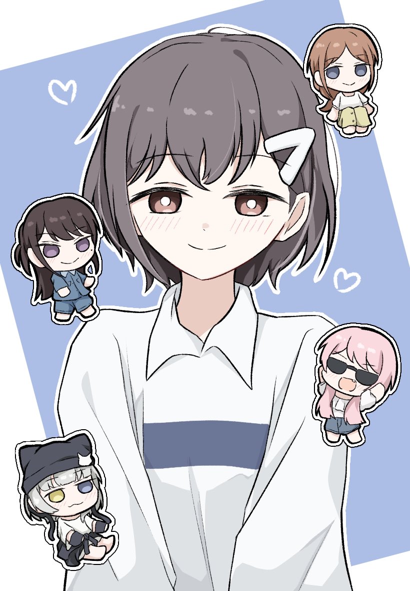 Safebooru - 5girls :3 bang dream! bang dream! it's mygo!!!!! black hair ...
