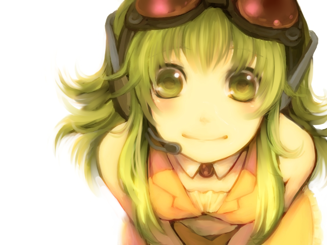 Safebooru - close-up face goggles goggles on head green green eyes ...