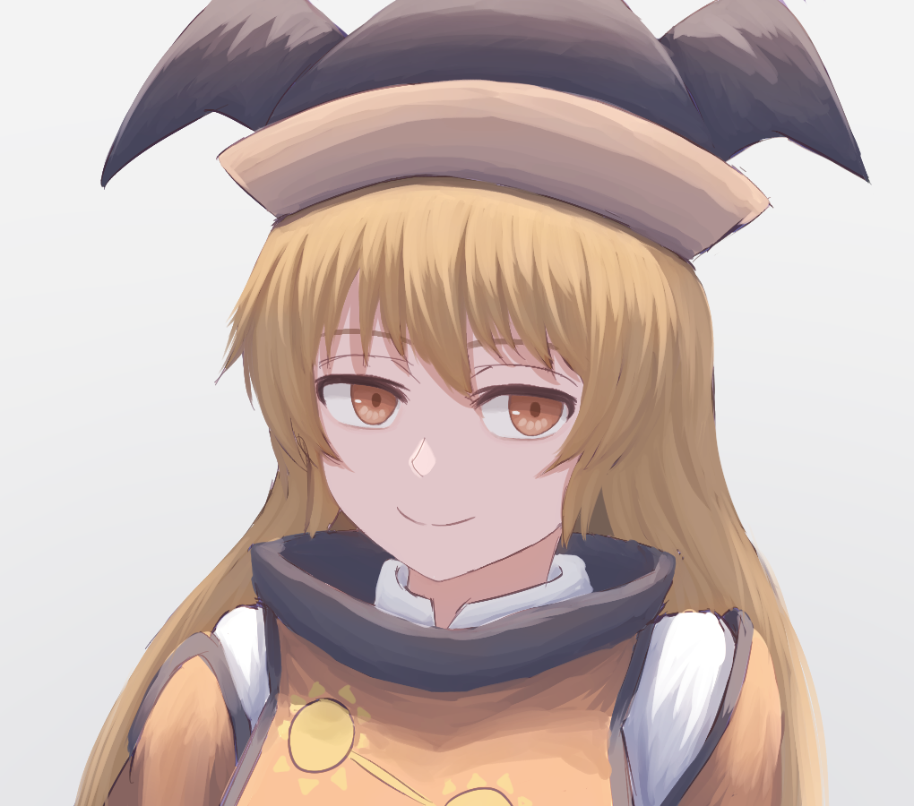 Safebooru - 1girl bangs blonde hair closed mouth eyebrows visible through hair florentia menma ...