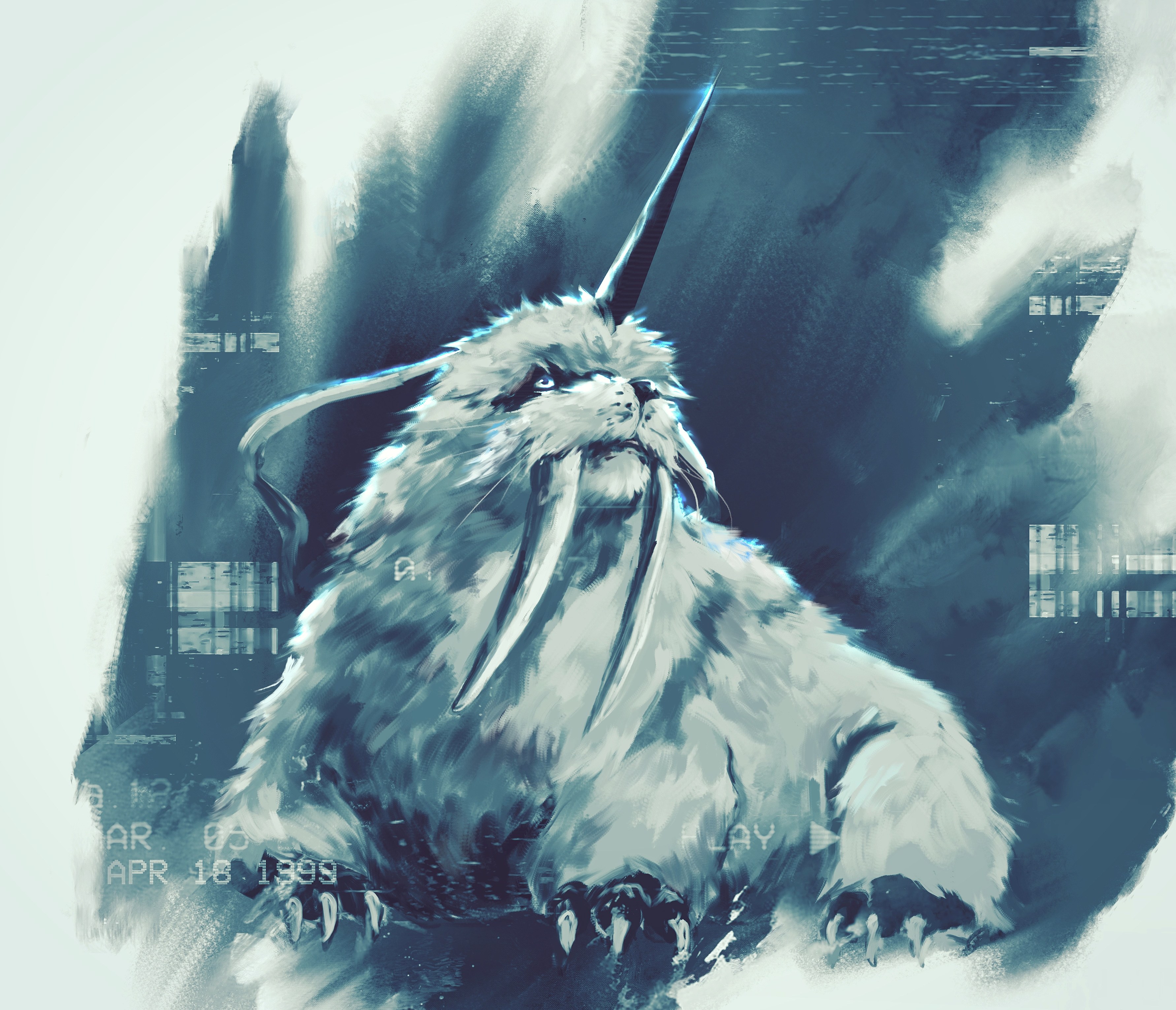Safebooru - absurdres blue theme digimon digimon (creature) full body ...
