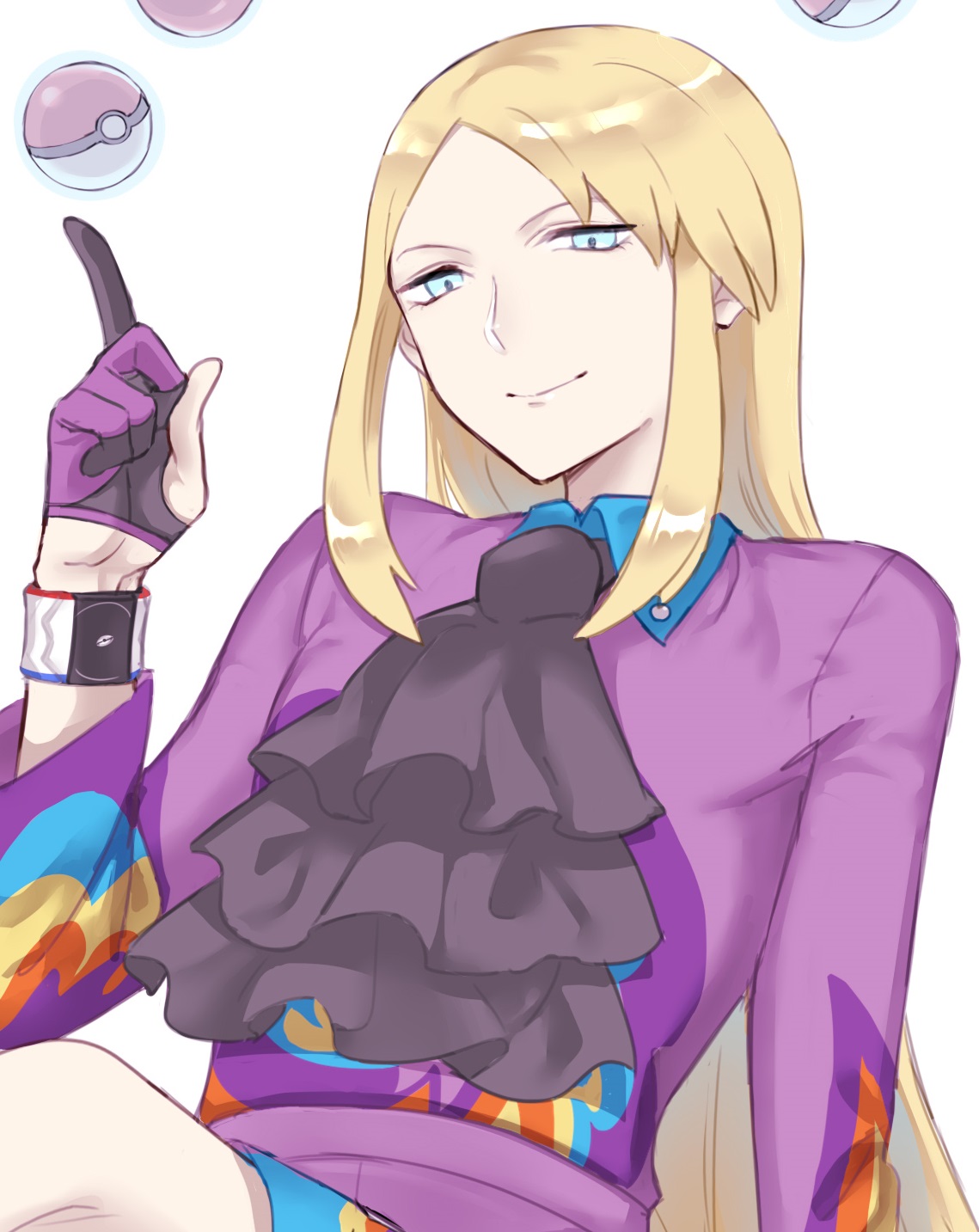 Safebooru - 1boy avery (pokemon) blonde hair blue eyes brown neckwear ...