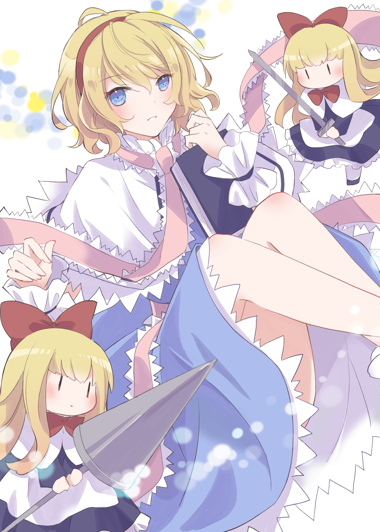 Safebooru - 1girl alice margatroid bangs belt blonde hair blue dress blue eyes cape doll dress ...