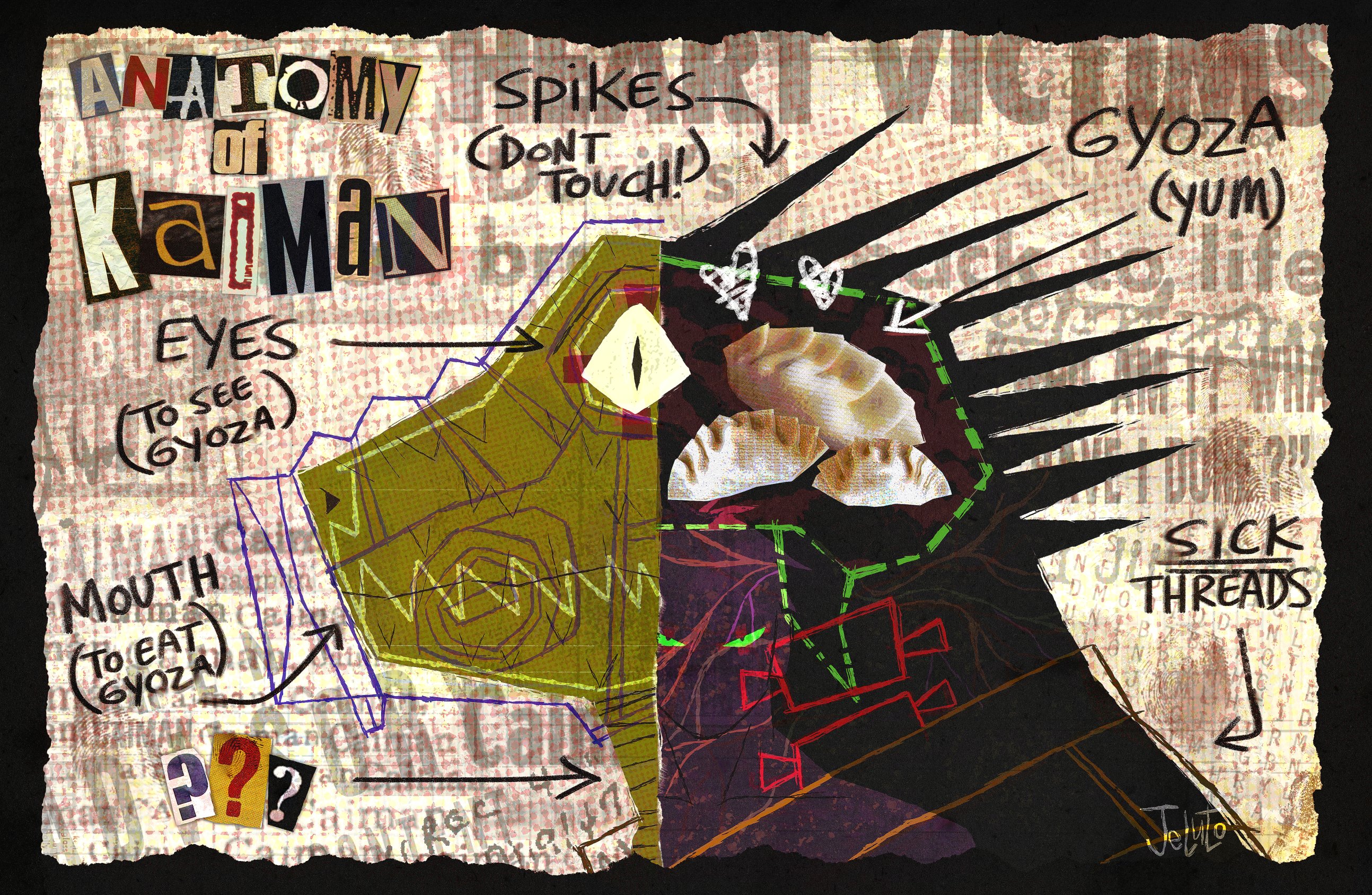 Safebooru - 2boys ? abstract curse (dorohedoro) dorohedoro dumpling ...