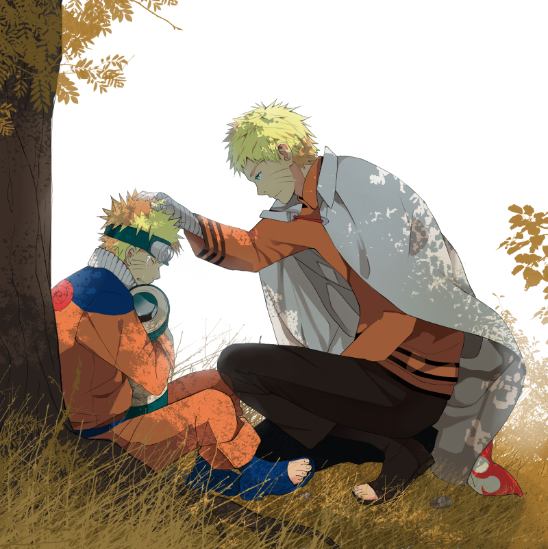 Safebooru - 2boys black pants blonde hair blue eyes boruto: naruto next ...