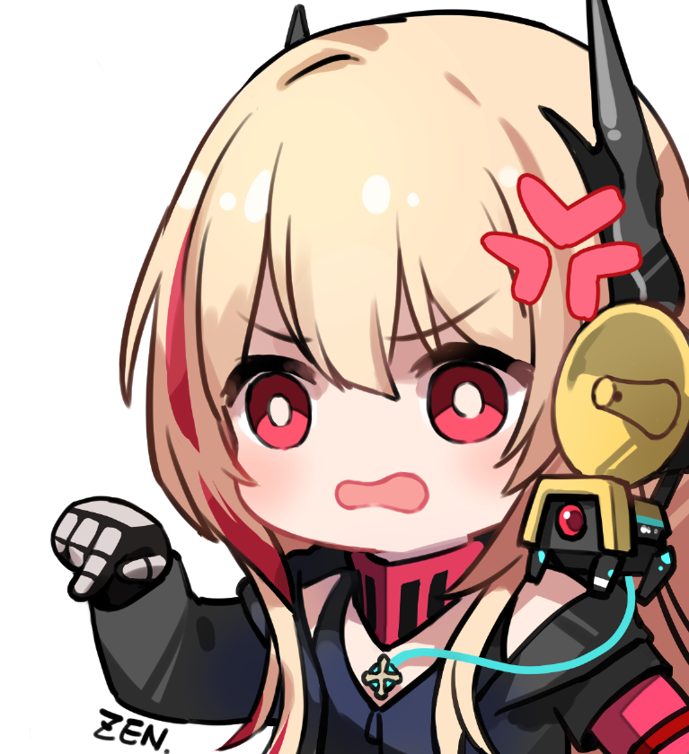 Safebooru - 1girl anger vein banana (girls' frontline) blonde hair ...