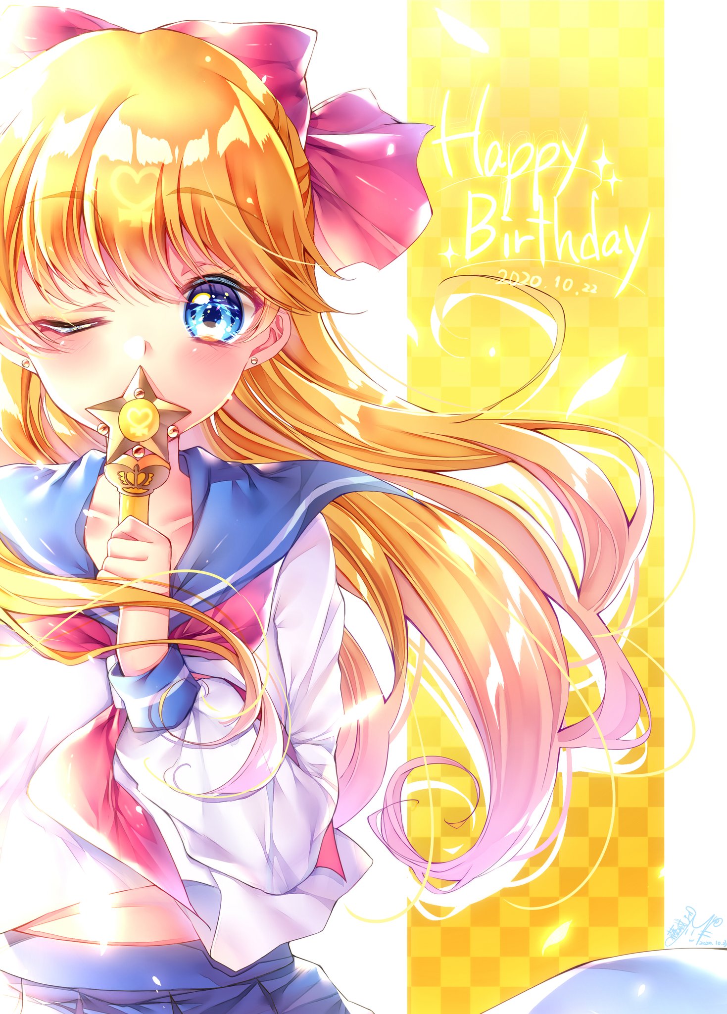 Safebooru - 1girl aino minako artist name bangs bishoujo senshi sailor moon blonde hair blouse ...