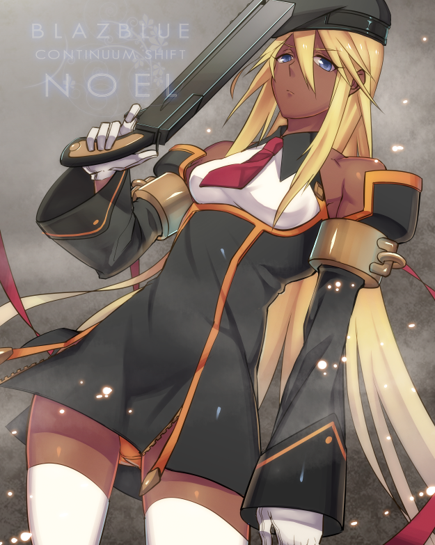 Safebooru Bare Shoulders Beret Blazblue Blonde Hair Blue Eyes 2327