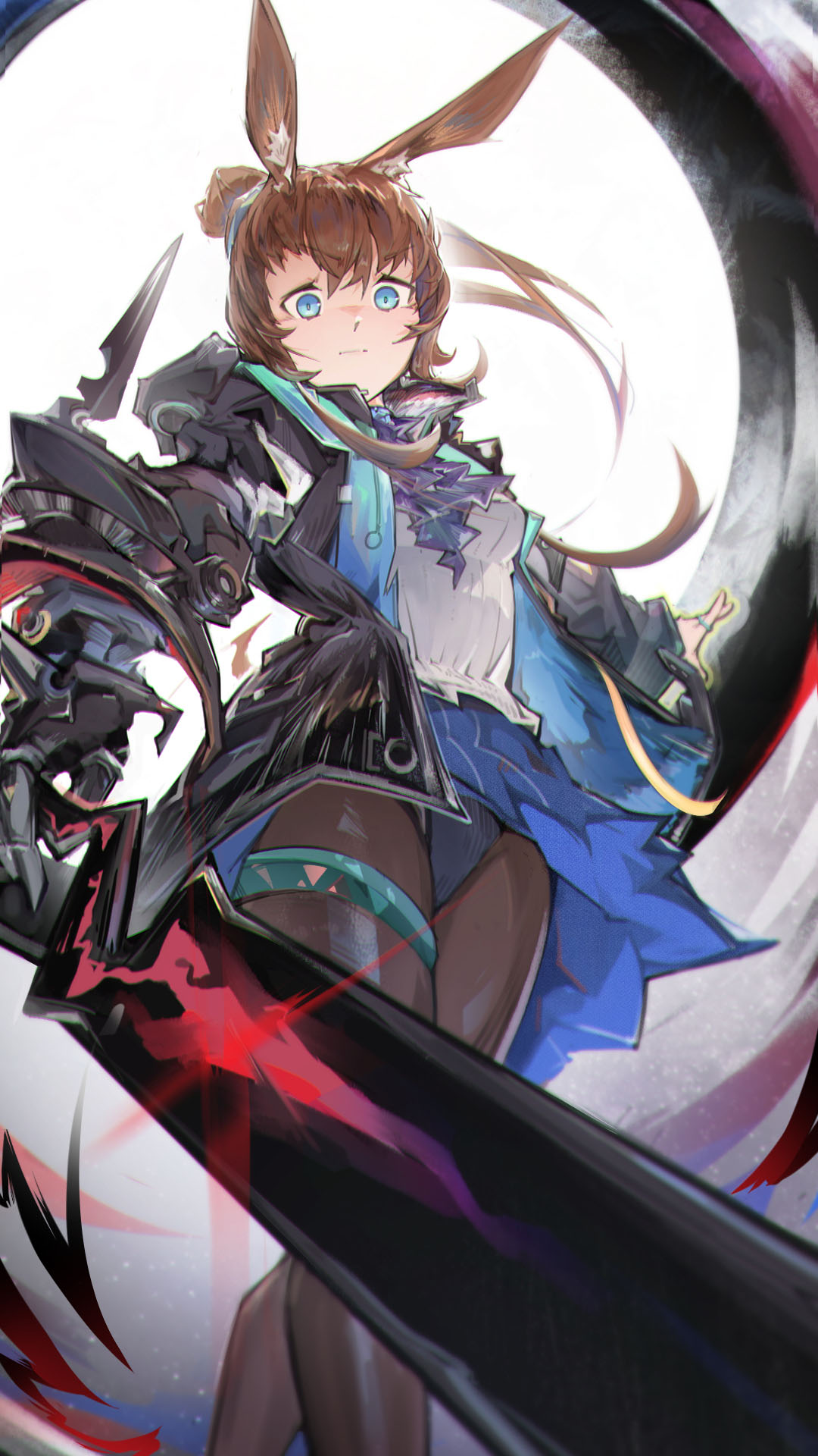 Safebooru - 1girl amiya (arknights) amiya (guard) (arknights) animal ear fluff animal ears ...