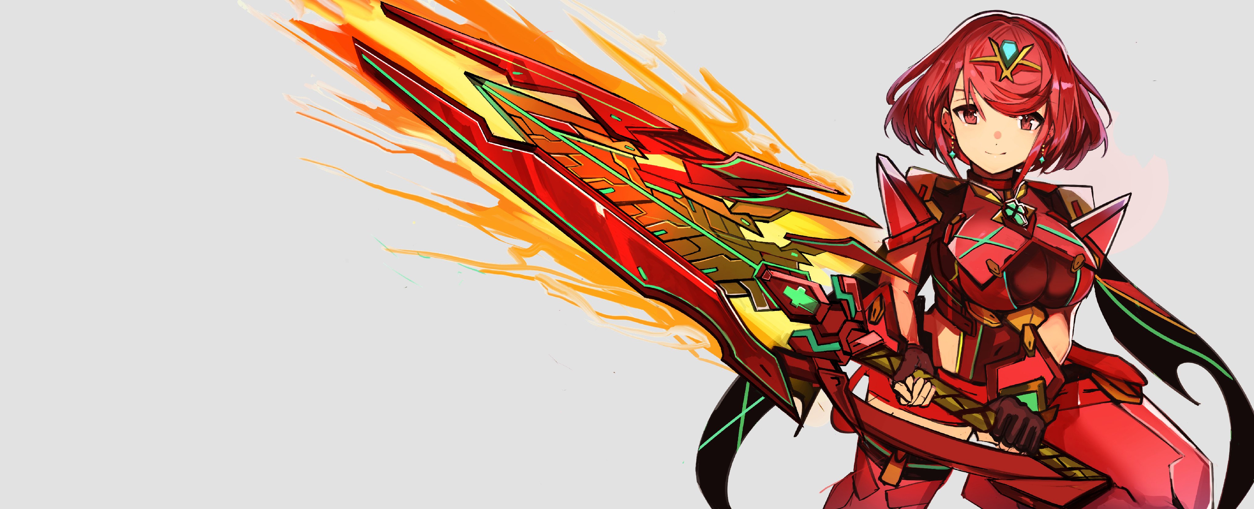 Safebooru - 1girl absurdres aegis sword (xenoblade) bangs black gloves ...