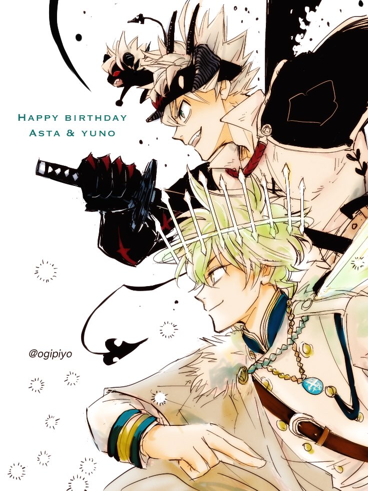 Safebooru - 2boys asta (black clover) black clover capelet demon demon wings fairy wings green ...