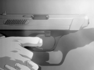 Safebooru - animated gif burst fire cap casing ejection claes firing ...