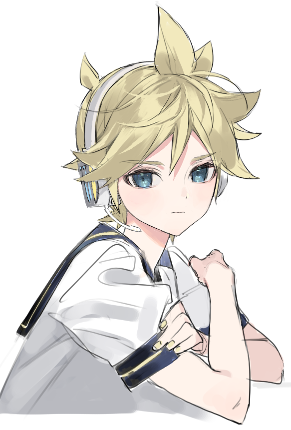 Safebooru - 1boy aqua eyes black collar blonde hair collar collared ...