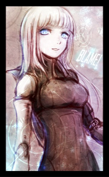 Safebooru - 1girl blame! blue eyes bodysuit breasts cibo cyborg haiki ...