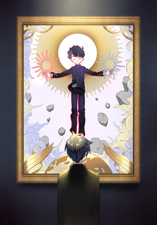 Safebooru - 2boys bangs black hair blunt bangs brothers closed eyes ...