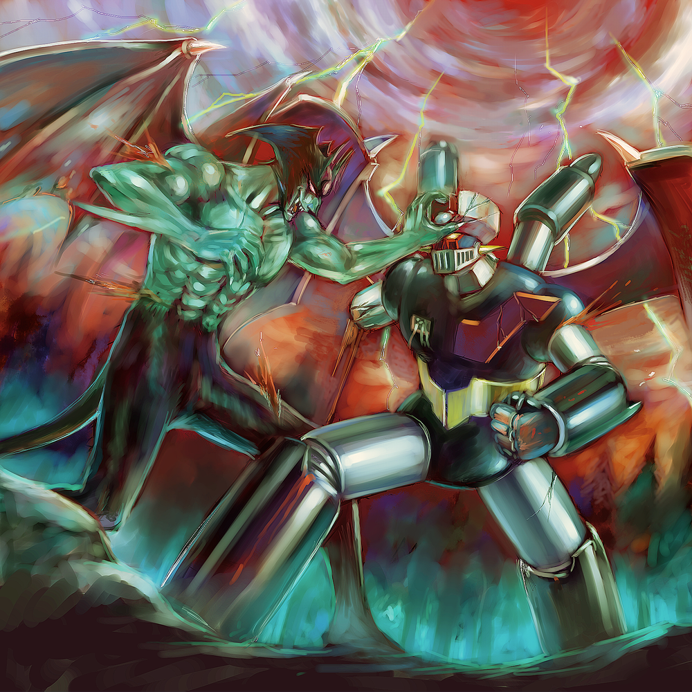 Safebooru - 2boys amputee battle crossover damage damaged demon demon ...