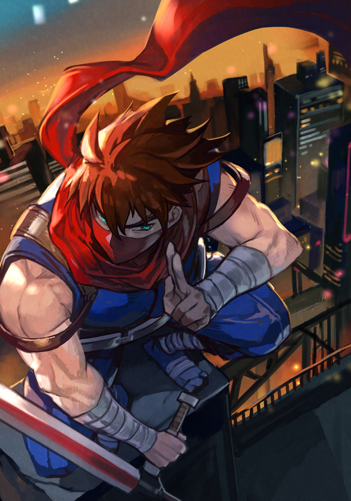 Safebooru - 1boy bandaged arm bandages blue eyes brown hair covered ...