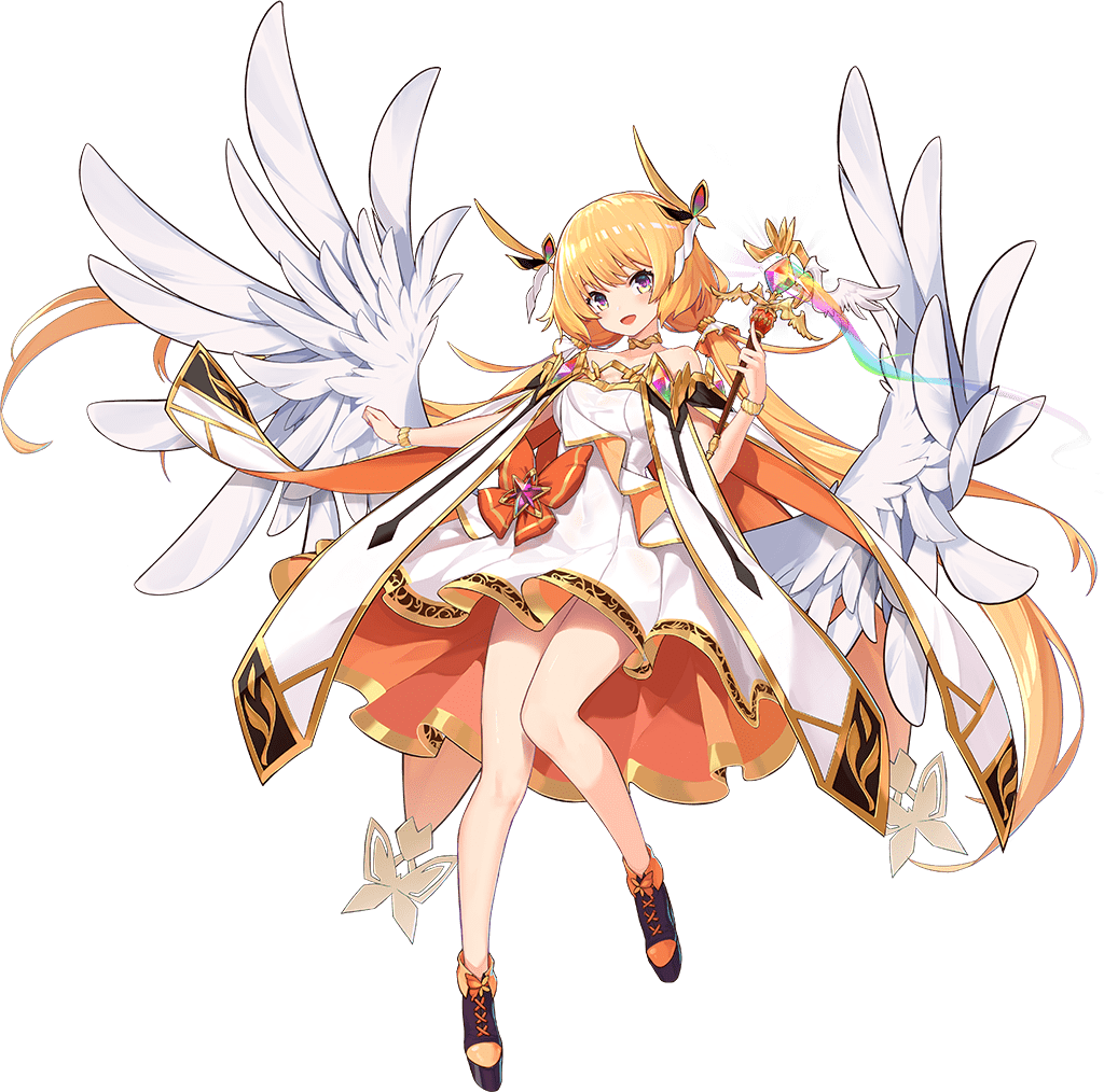 Safebooru - 1girl angel wings ark order artist request bangs black ...
