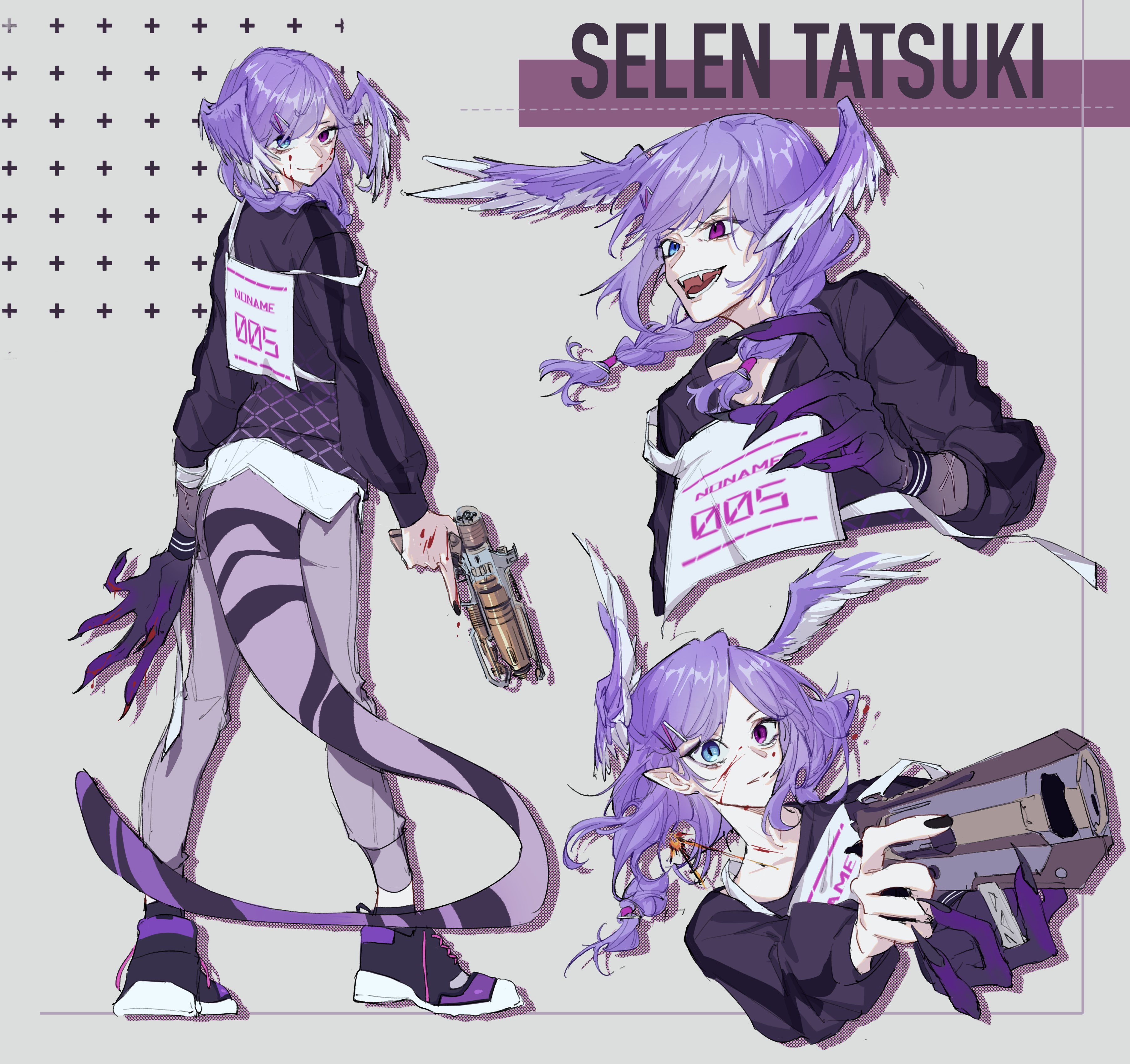 Safebooru - 1girl absurdres aiming apex legends b3 wingman black footwear black nails black ...