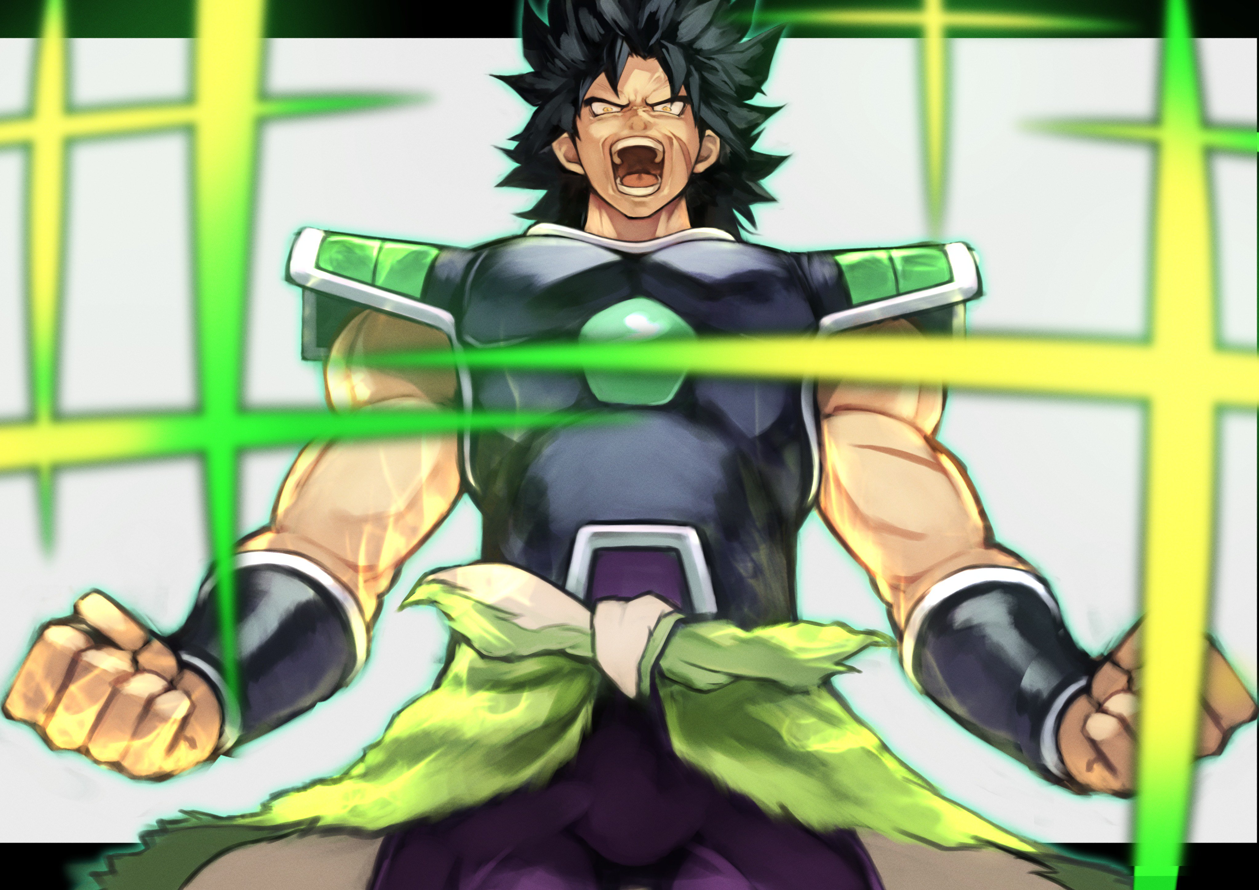 Safebooru - 1boy absurdres armor bangs black hair bodysuit broly ...