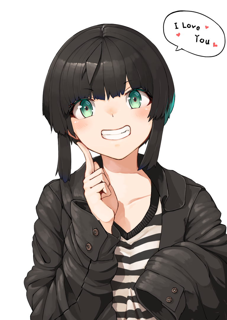 Safebooru - 1girl black hair blush english text eyebrows visible ...