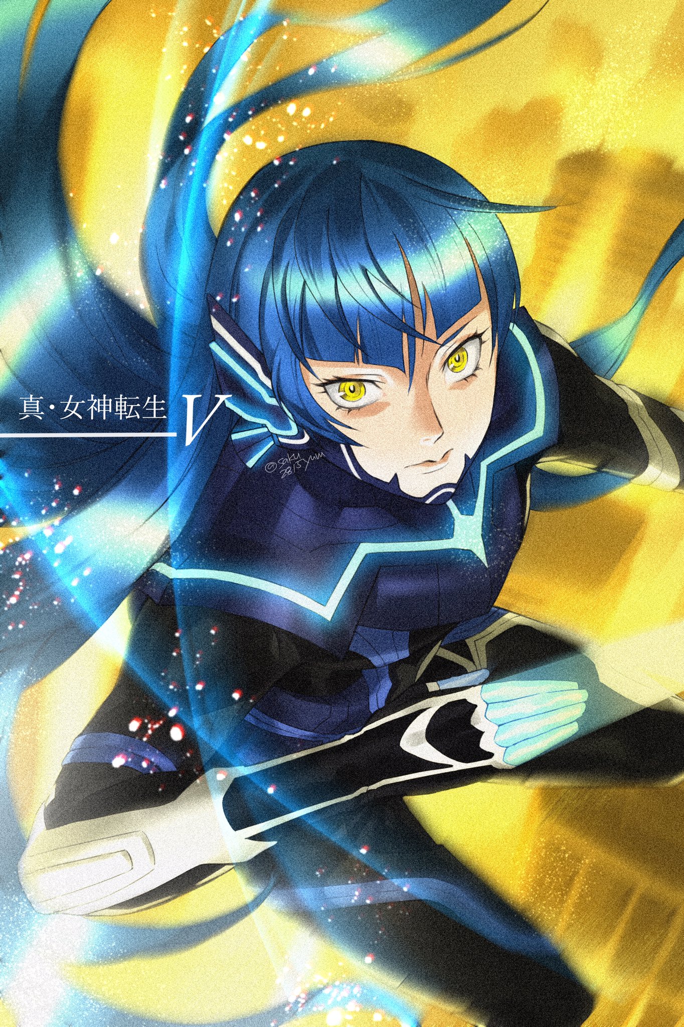 Safebooru - 1boy androgynous armor bangs bodysuit collarbone eyelashes ...