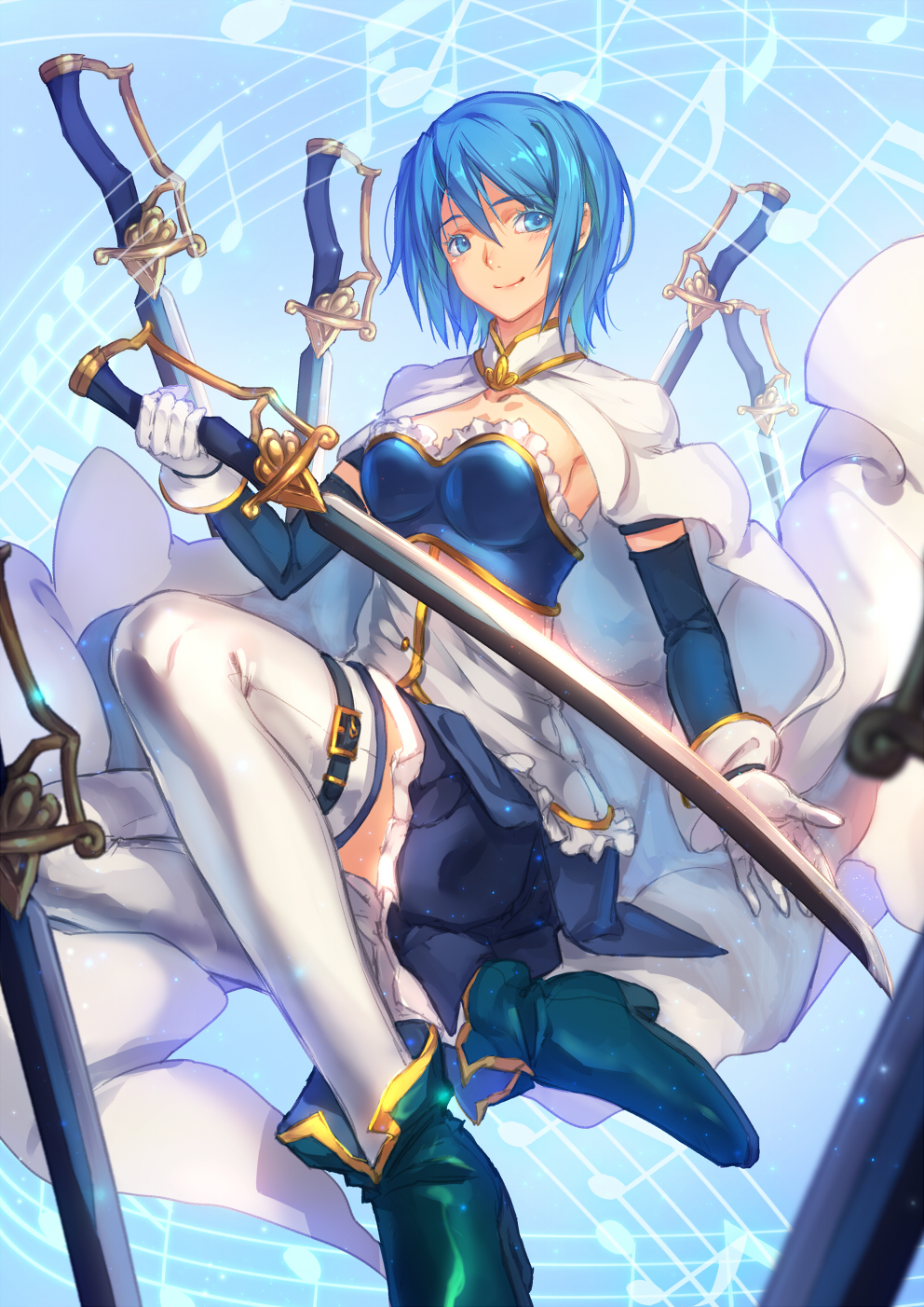 Safebooru - cloak duplicate gloves highres mahou shoujo madoka magica miki sayaka pixel-perfect ...