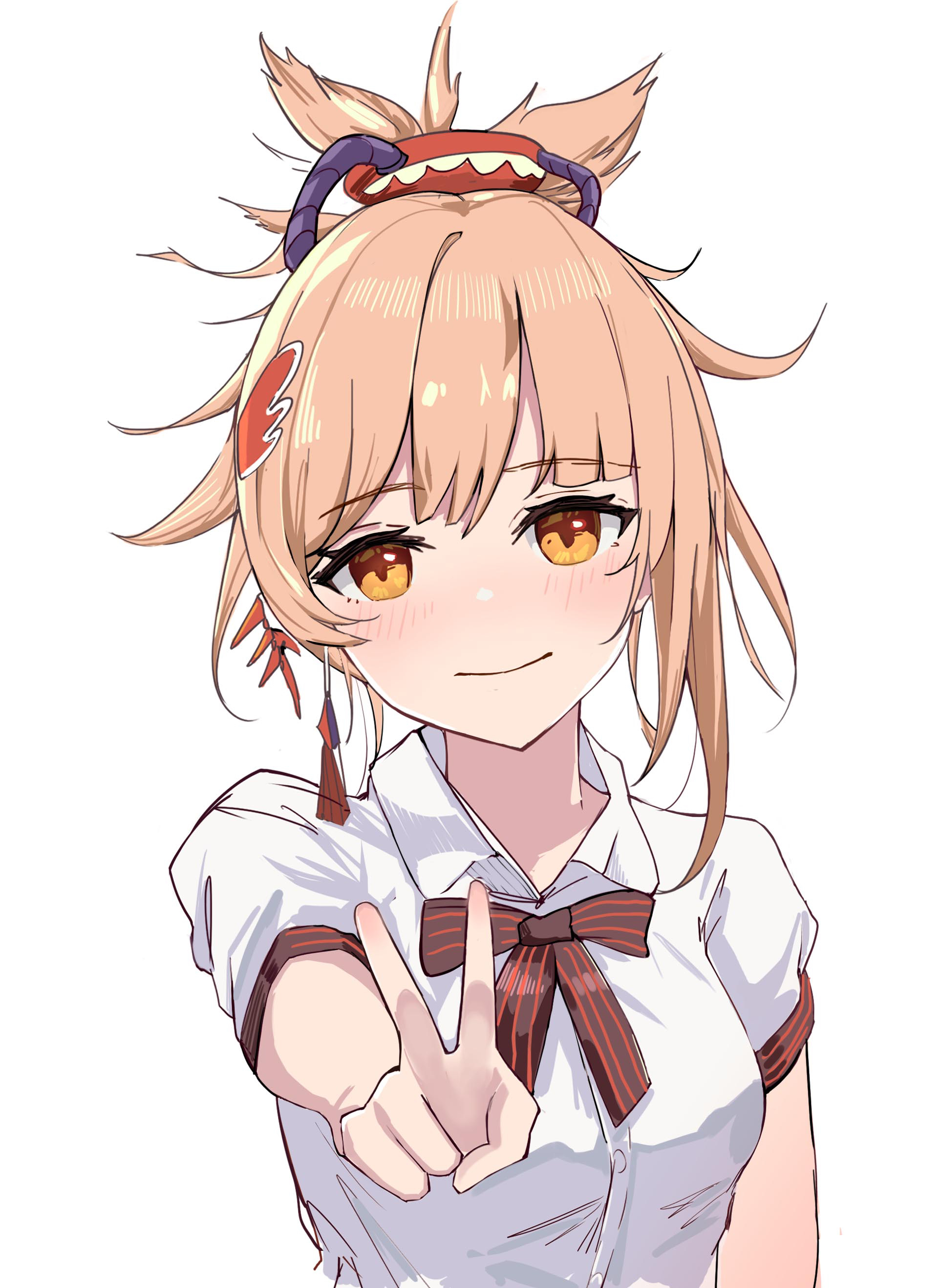 Safebooru - 1girl absurdres blush bow bowtie breasts genshin impact ...