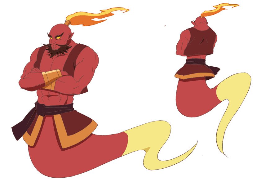 Safebooru - 1boy arabian clothes beard colored skin crossed arms facial ...